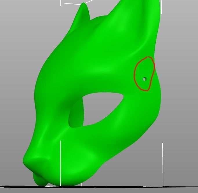 Cat mask 3D model 3D printable | CGTrader