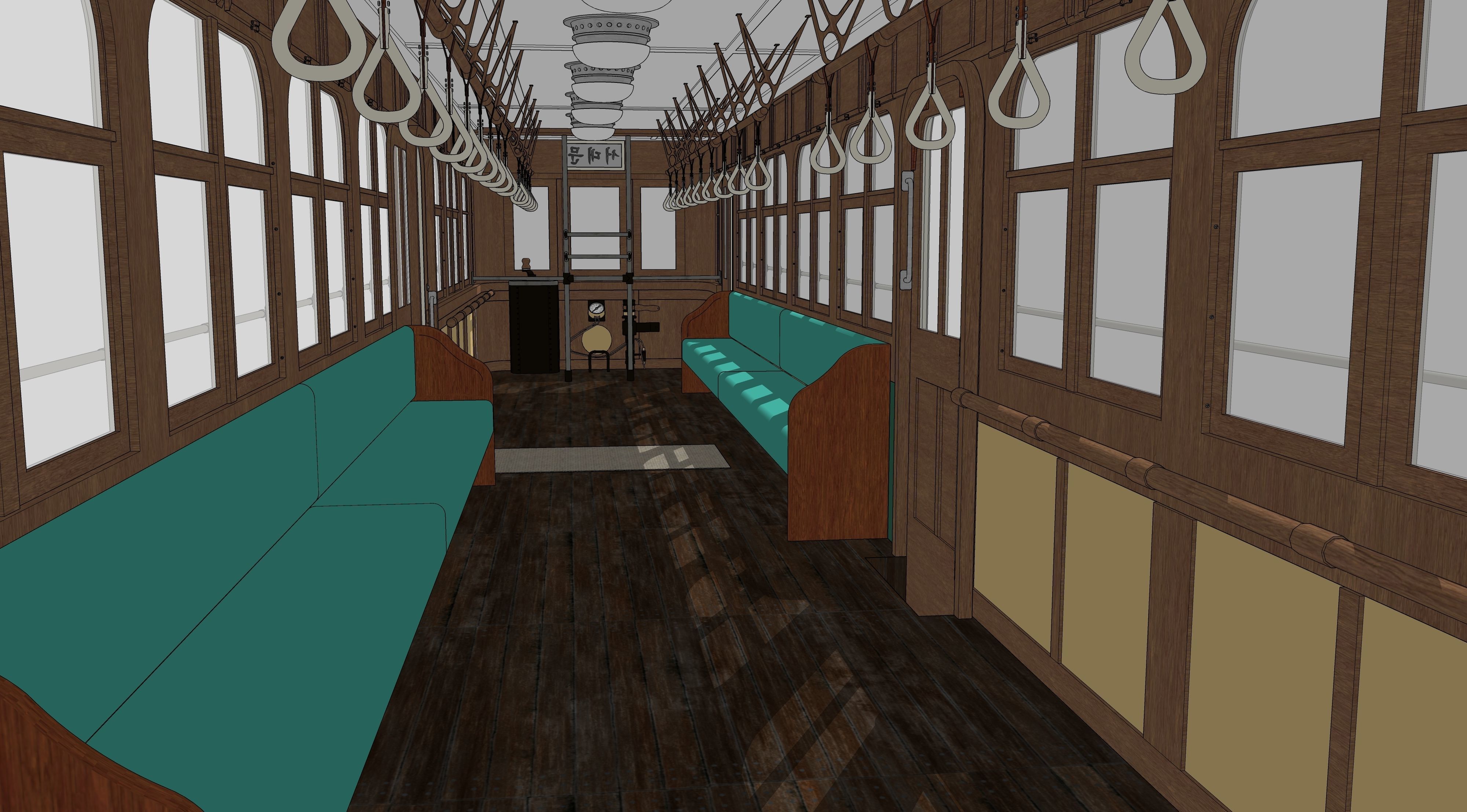 streetcar trolley car 3D model | CGTrader