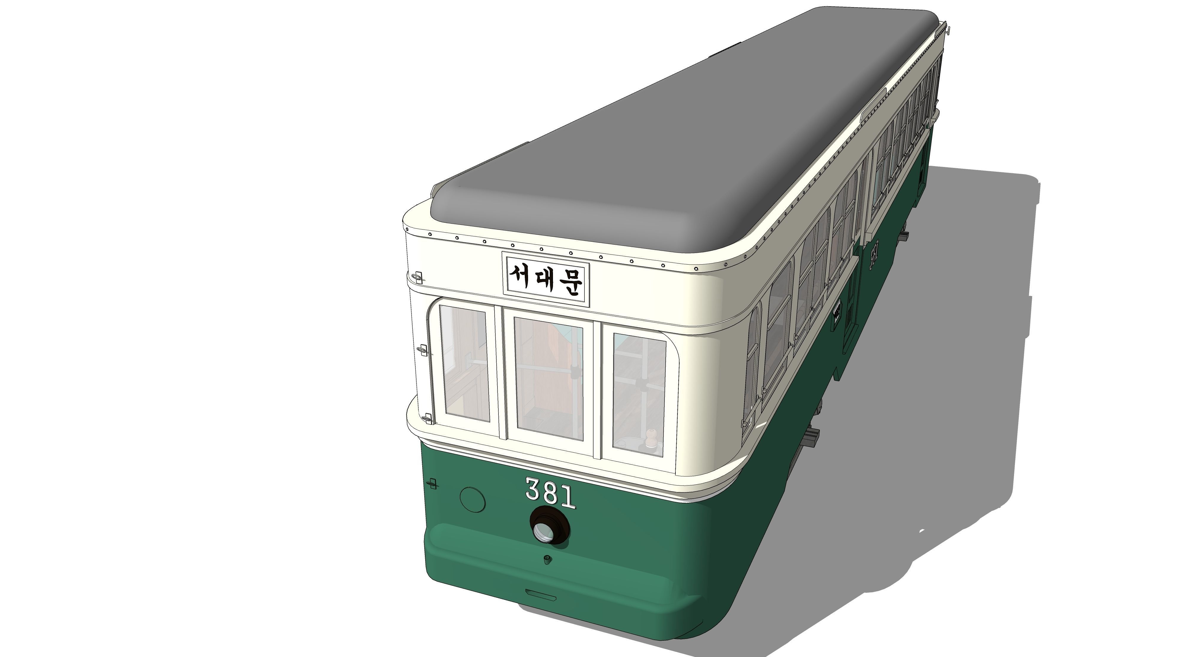 streetcar trolley car 3D model | CGTrader