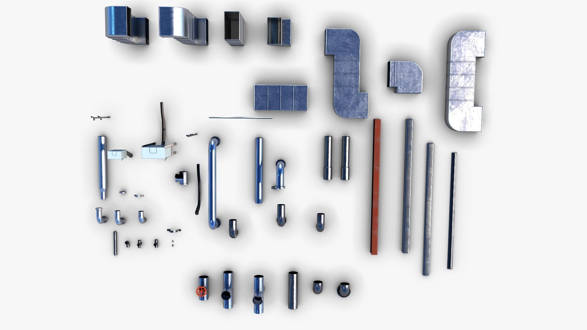 3D model Roof Pipe Tile VR / AR / low-poly | CGTrader