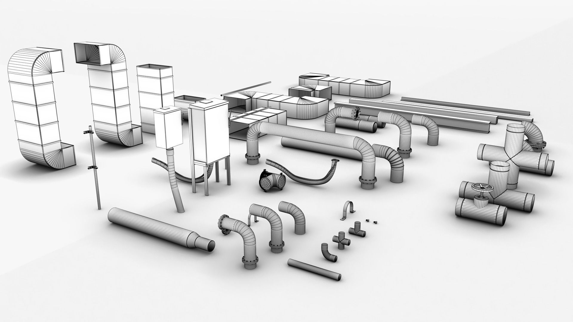 3D model Roof Pipe Tile VR / AR / low-poly | CGTrader