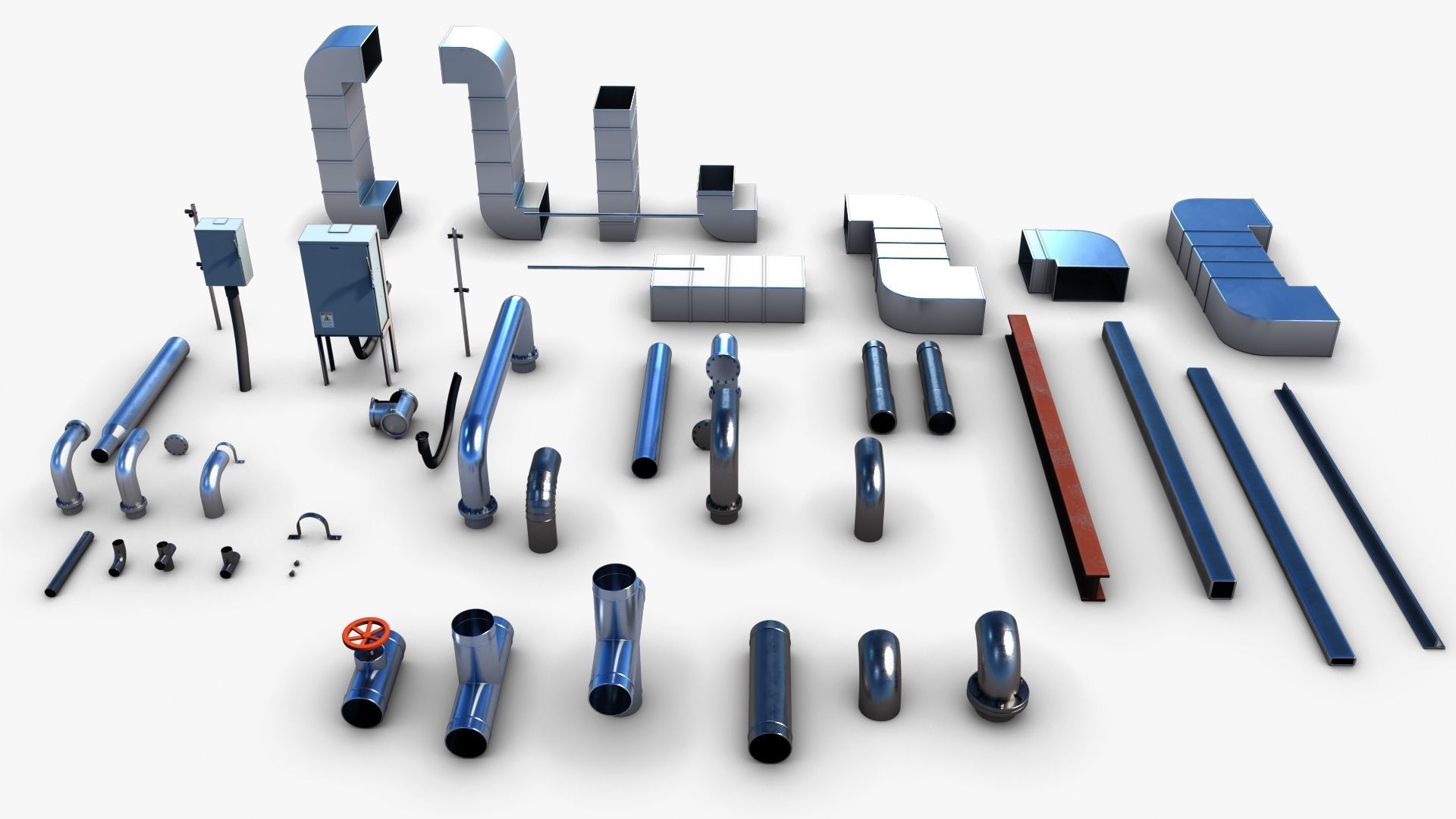 3D model Roof Pipe Tile VR / AR / low-poly | CGTrader