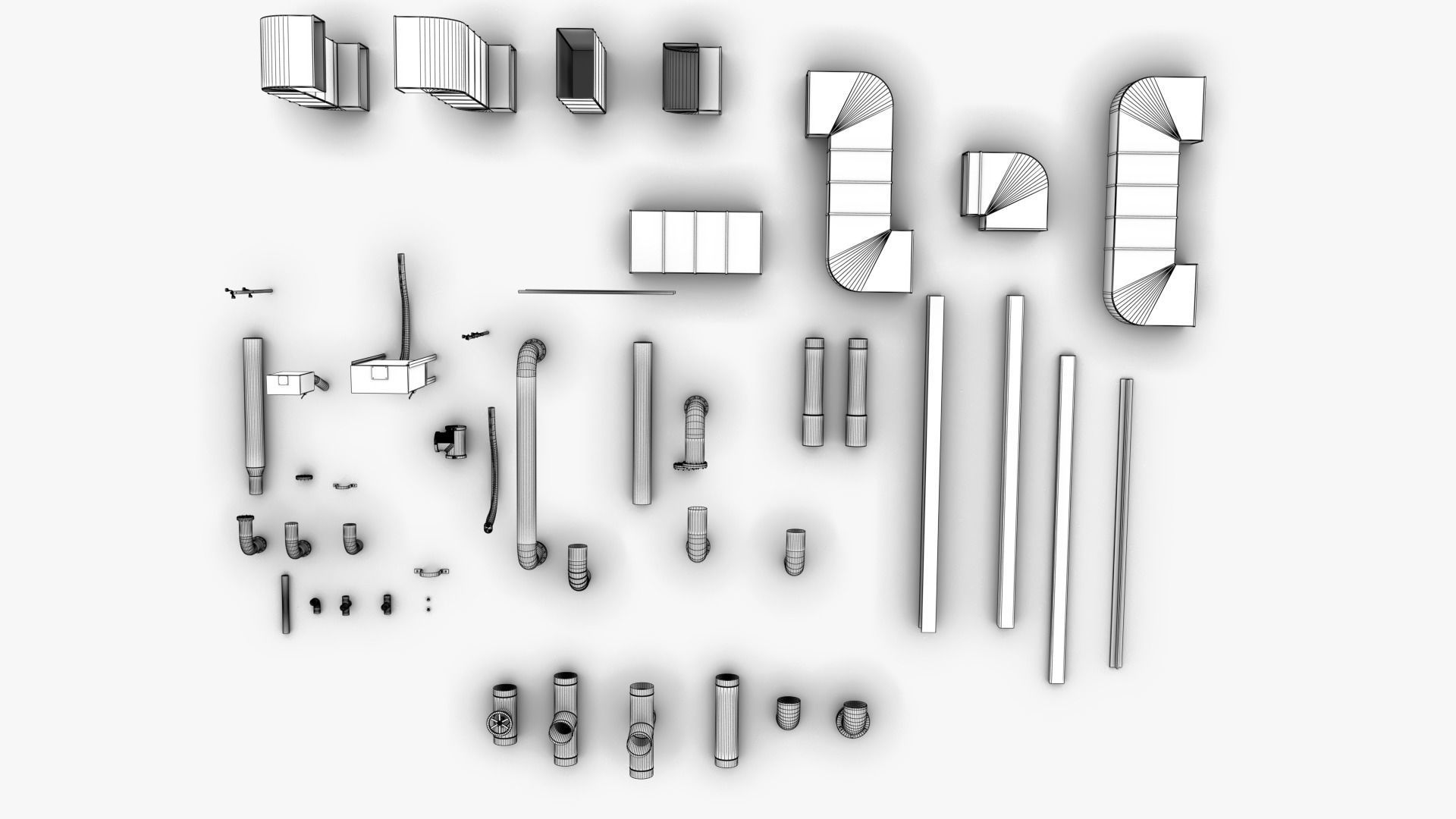 3D model Roof Pipe Tile VR / AR / low-poly | CGTrader