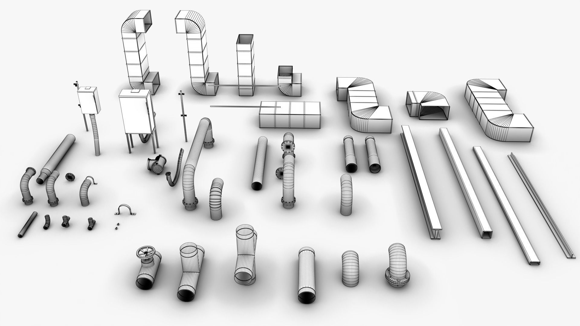 3D model Roof Pipe Tile VR / AR / low-poly | CGTrader