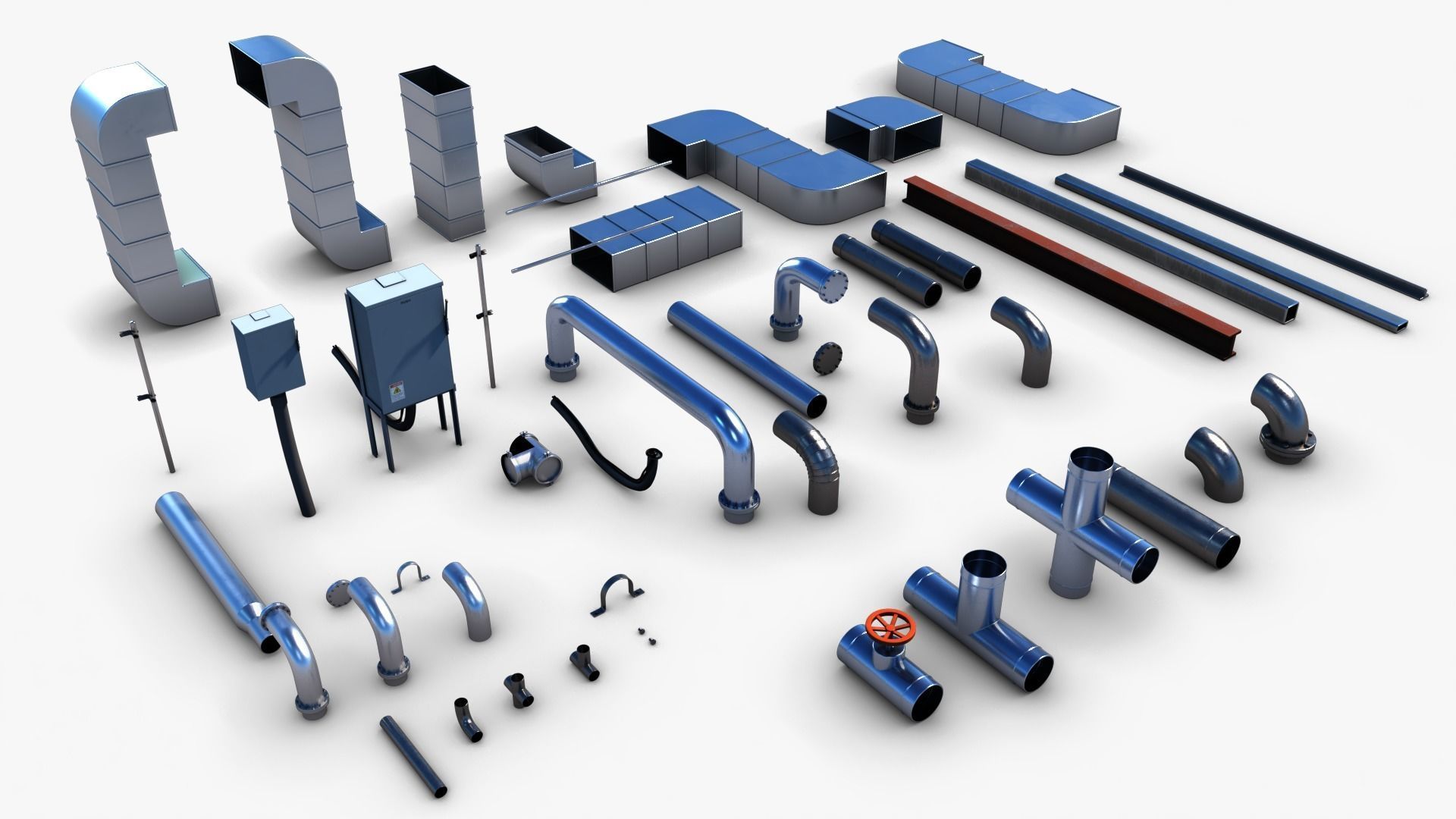 3D model Roof Pipe Tile VR / AR / low-poly | CGTrader