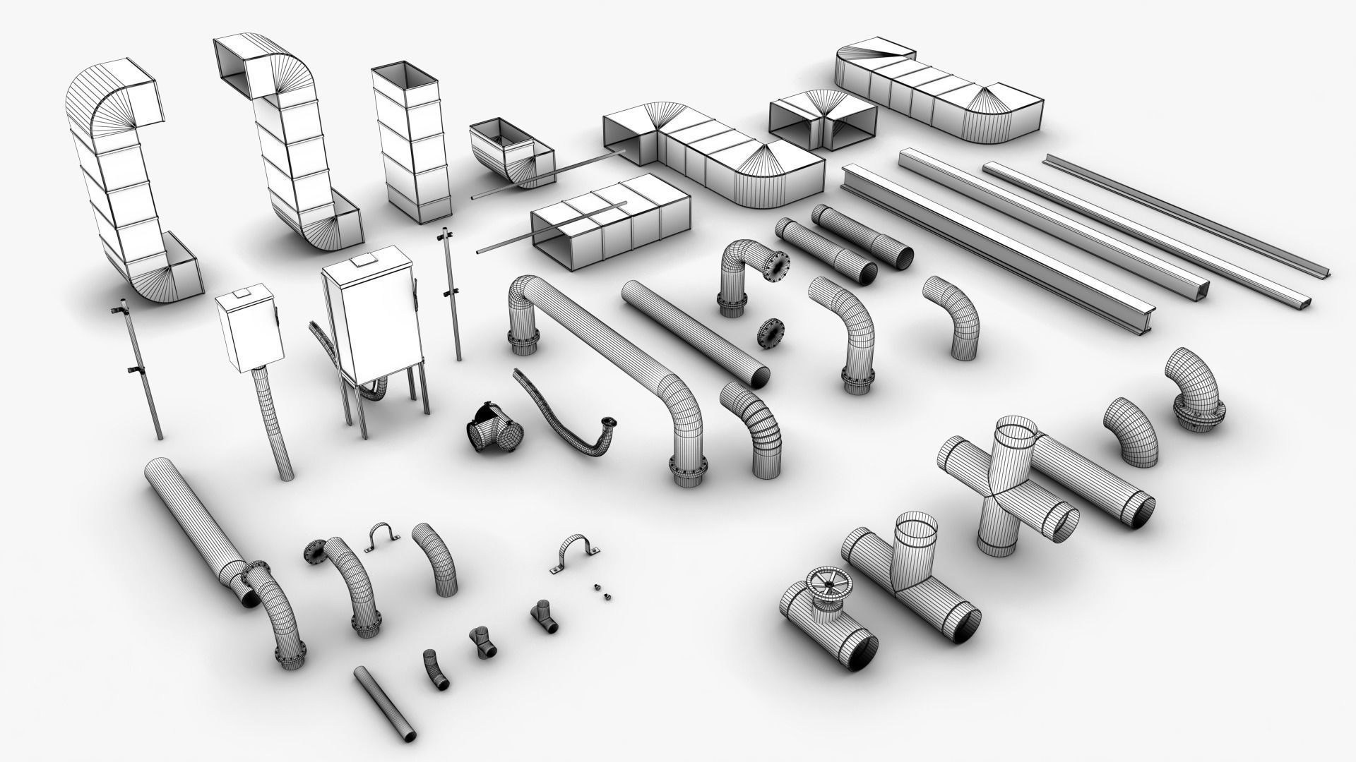 3D model Roof Pipe Tile VR / AR / low-poly | CGTrader