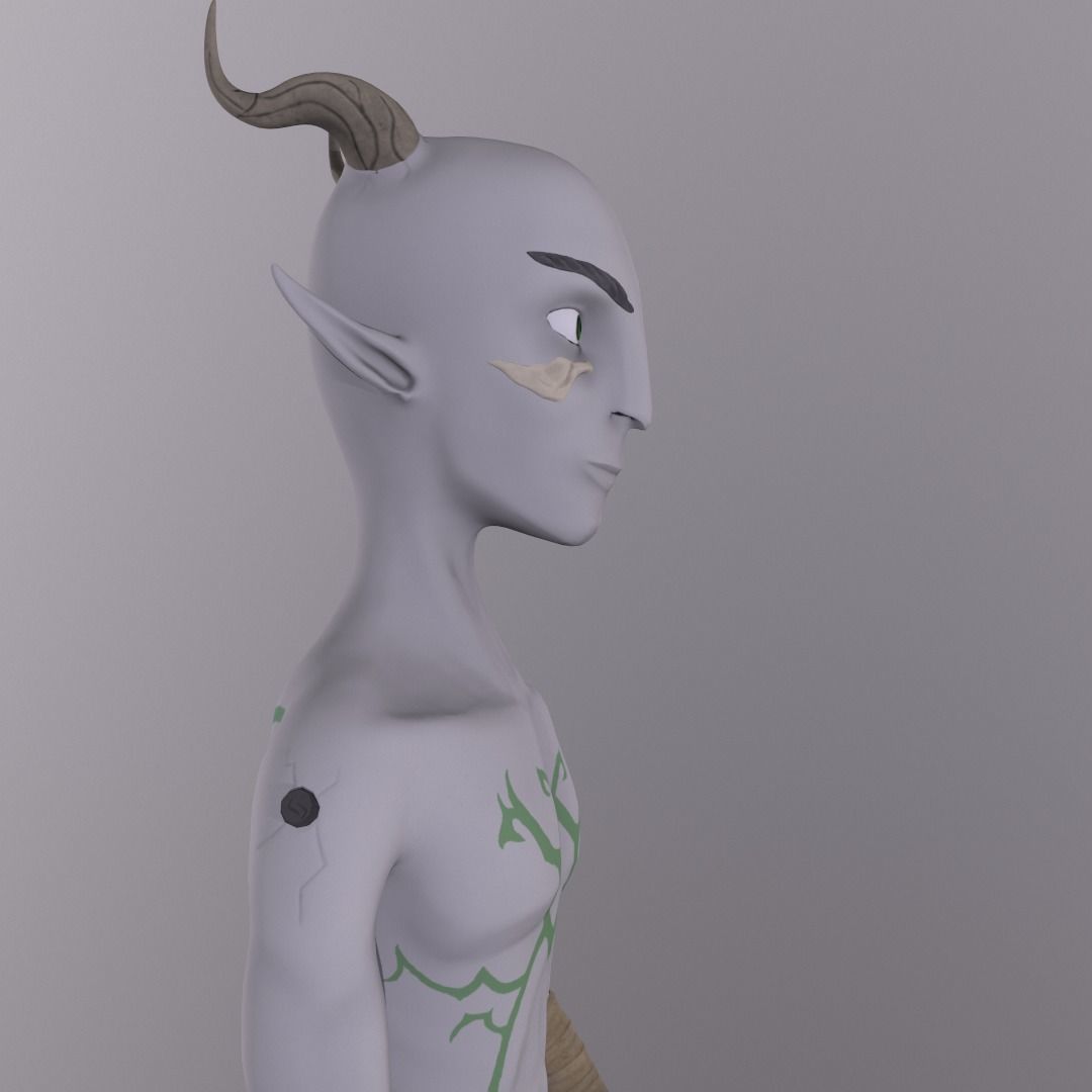 Stylized satyr free VR / AR / low-poly 3D model | CGTrader
