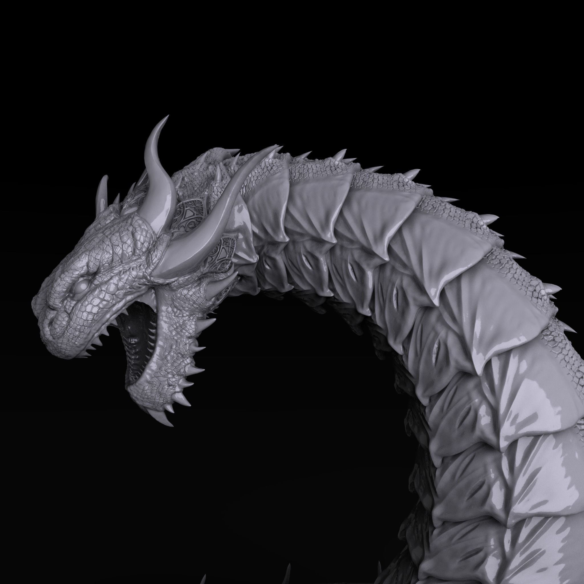 Dilong Dragon Action Figure 3D model 3D printable | CGTrader