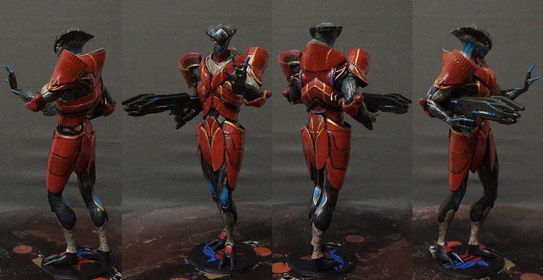 Mass Effect Javik Statue 3D model 3D printable | CGTrader