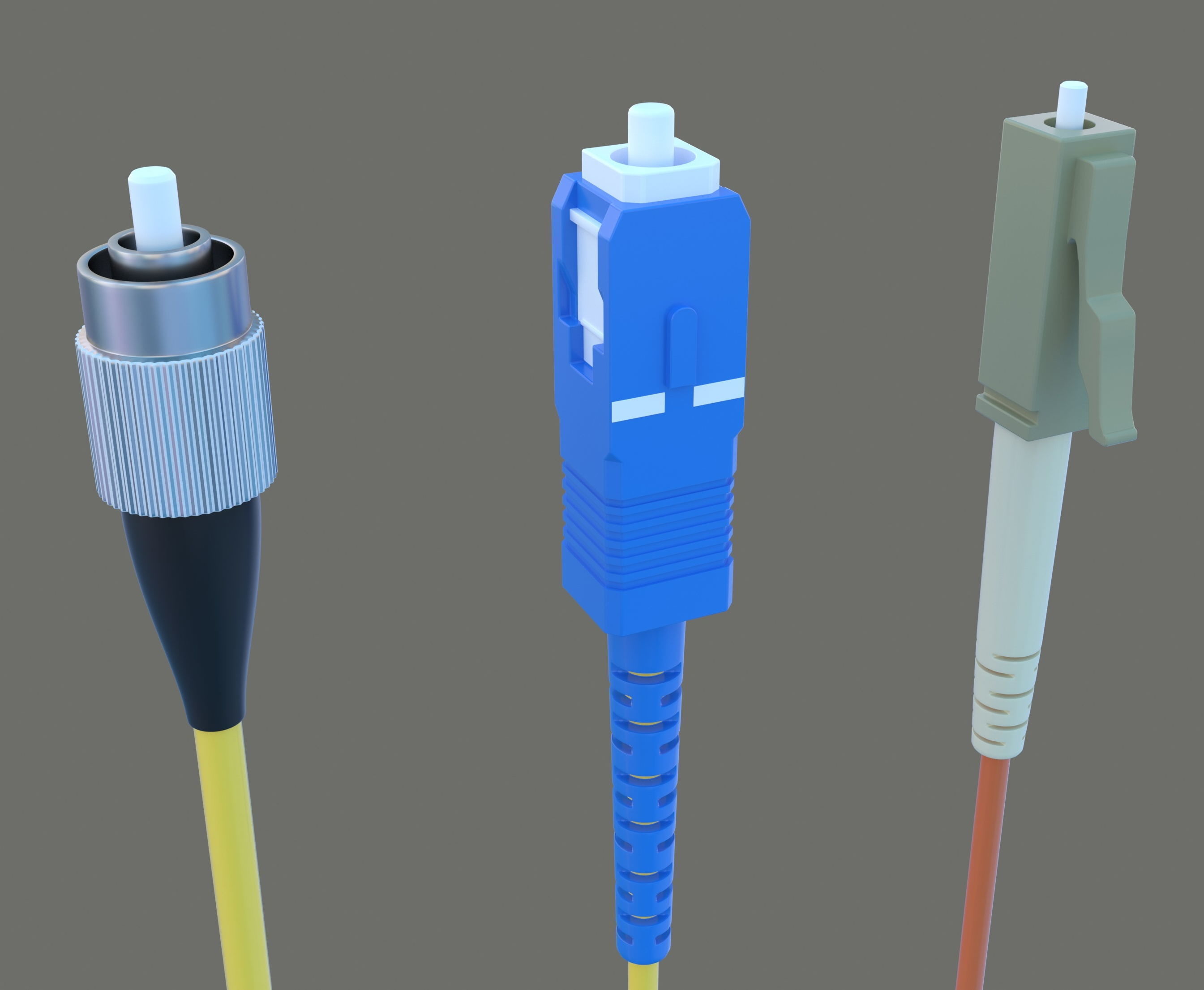 Fiber Optic Connector 3D model | CGTrader