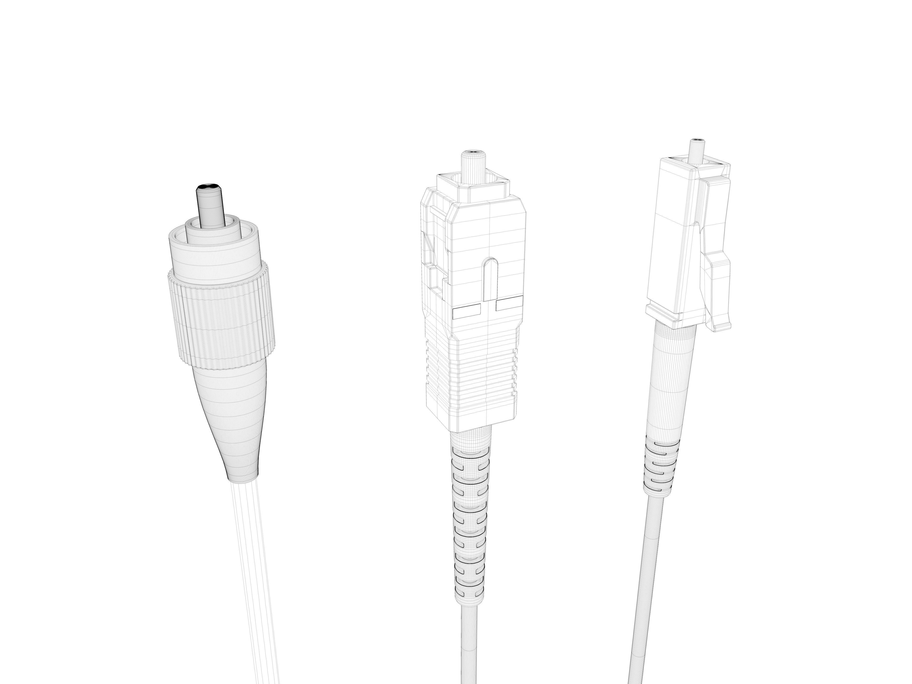 Fiber Optic Connector 3D model | CGTrader