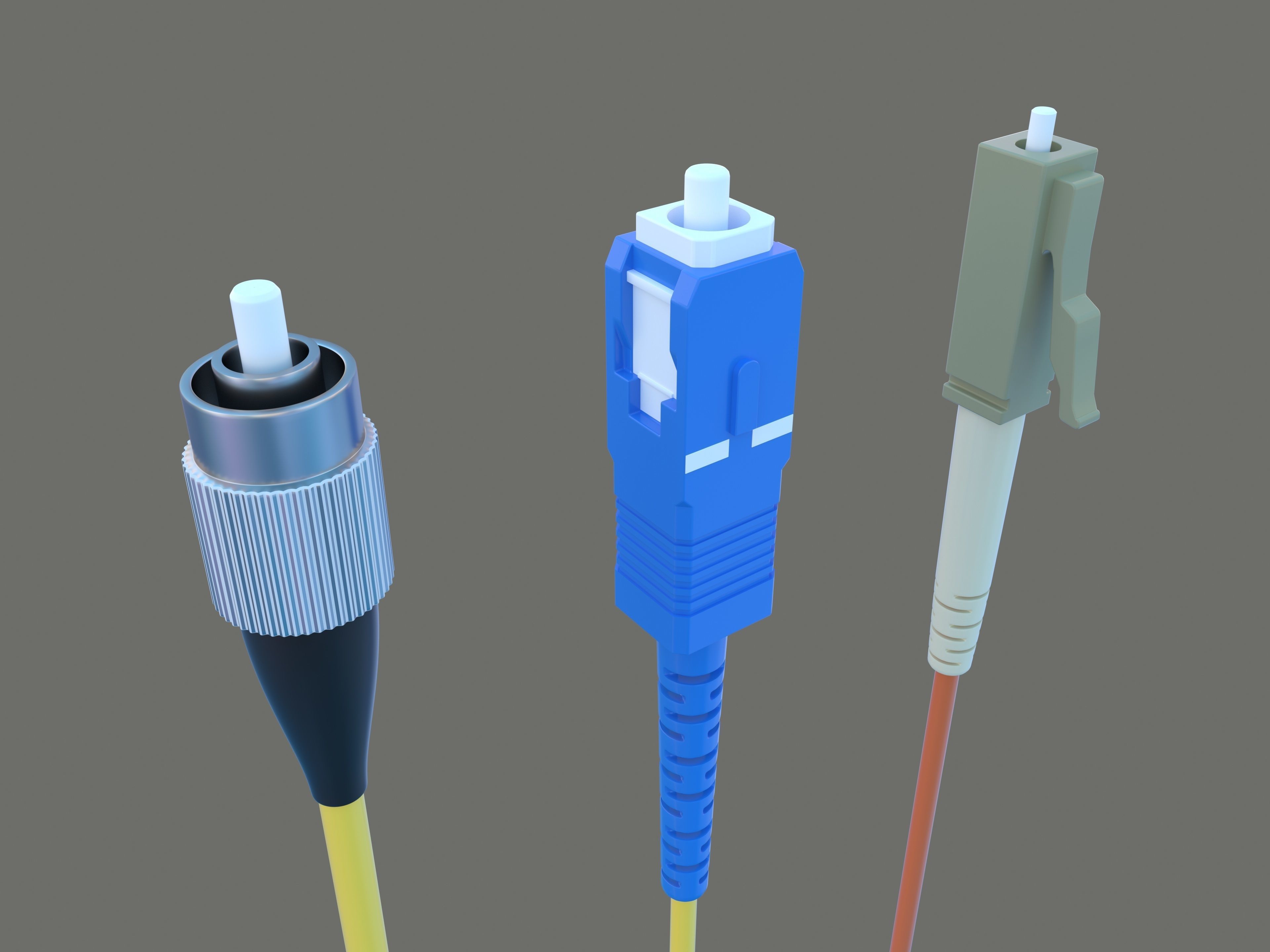 Fiber Optic Connector 3D model | CGTrader