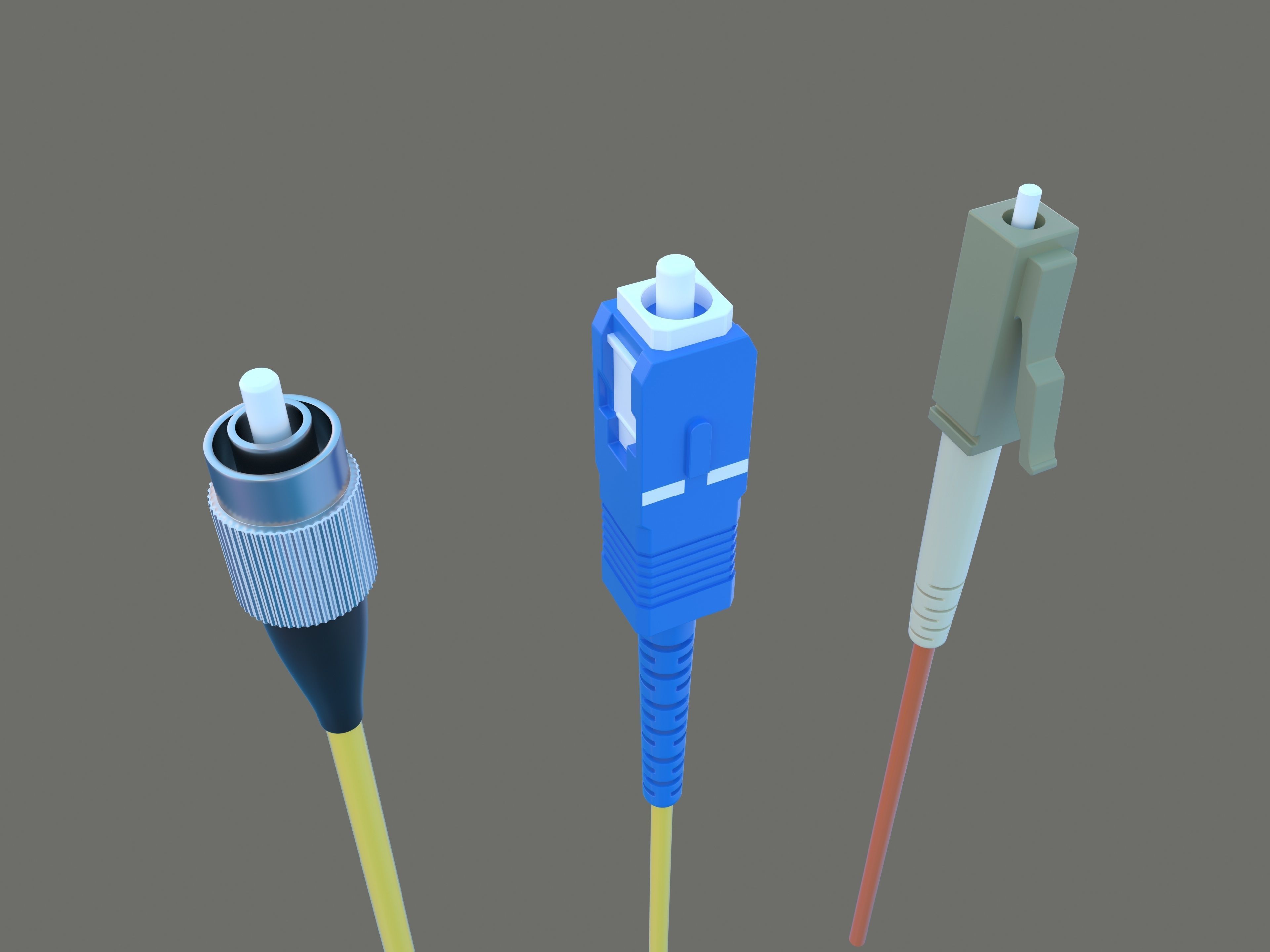 Fiber Optic Connector 3D model | CGTrader