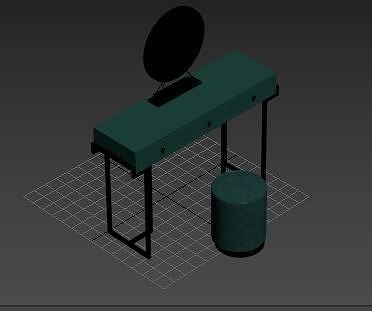 makeup table free 3D model | CGTrader