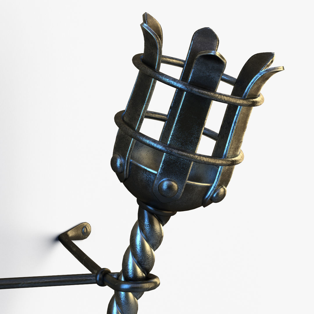 3D model Medieval Torch 2 VR / AR / low-poly | CGTrader