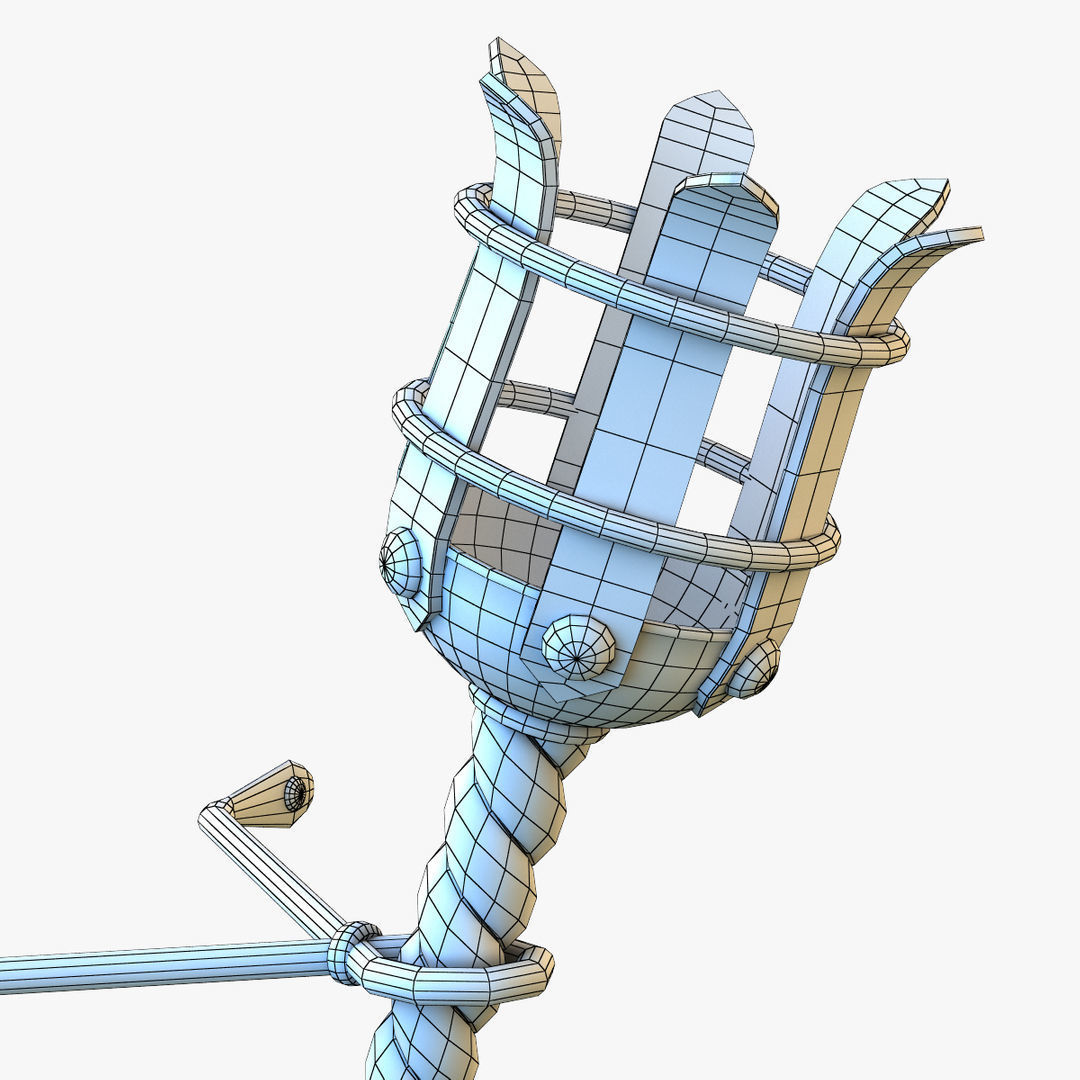 3D model Medieval Torch 2 VR / AR / low-poly | CGTrader