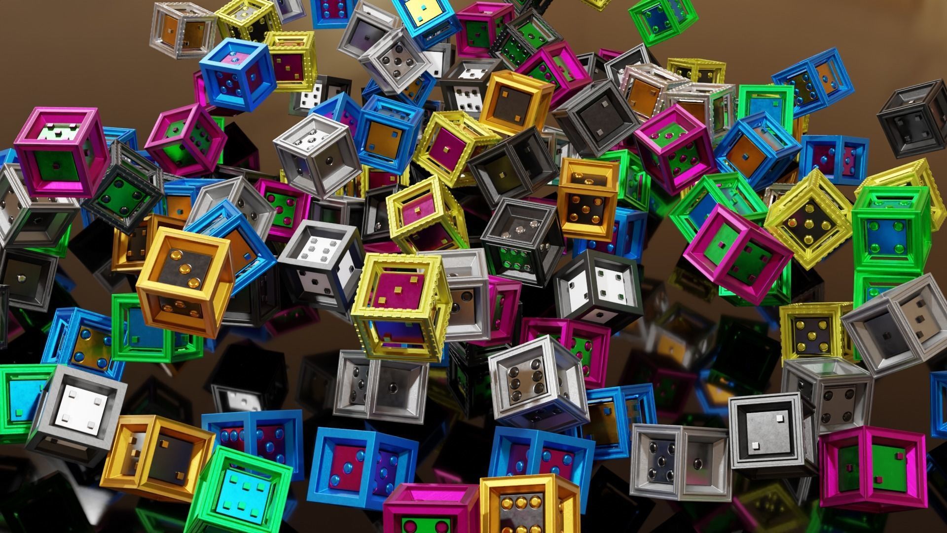 Geometric Dice Kit 3D model 3D printable | CGTrader