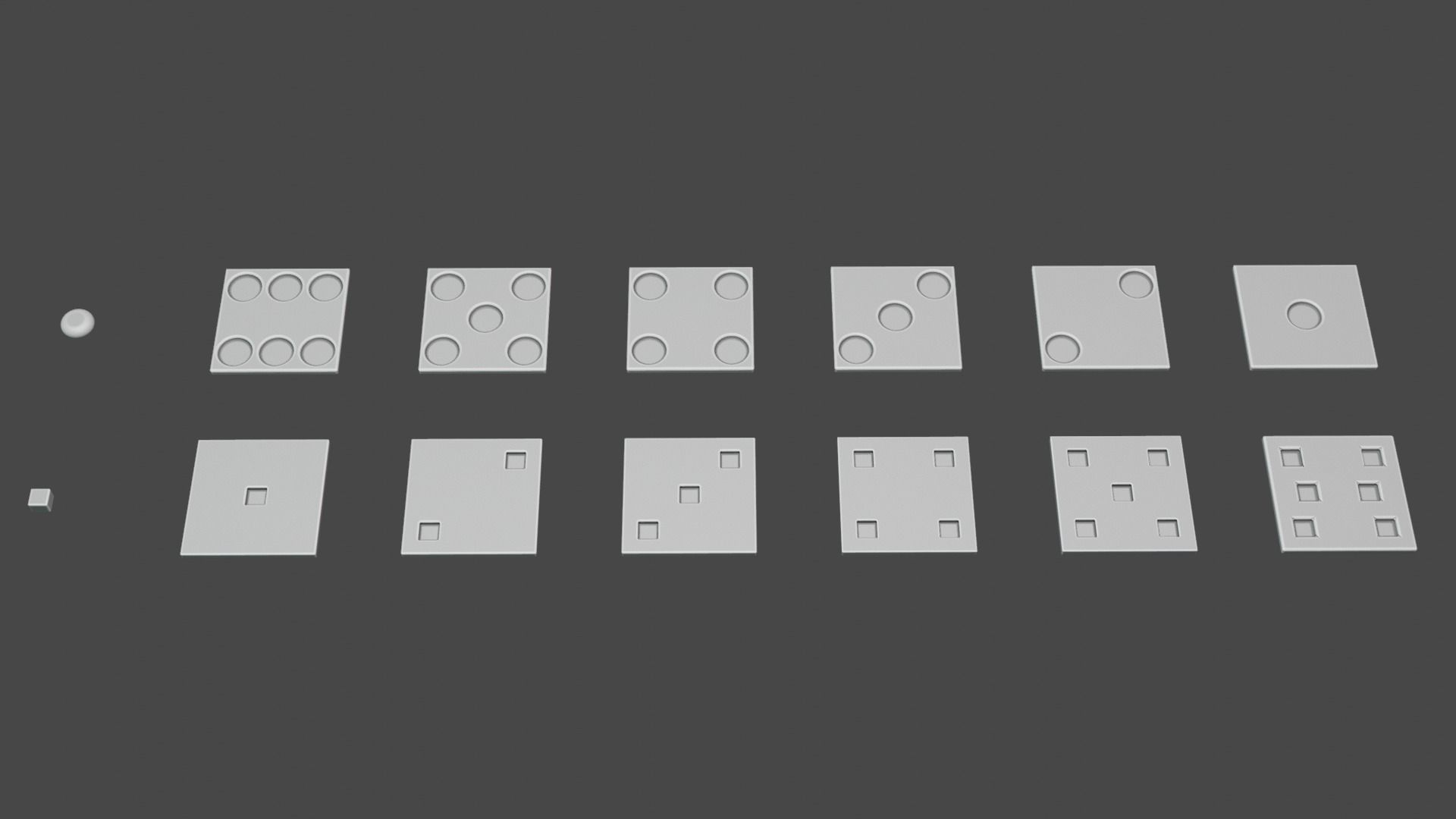 Geometric Dice Kit 3D model 3D printable | CGTrader