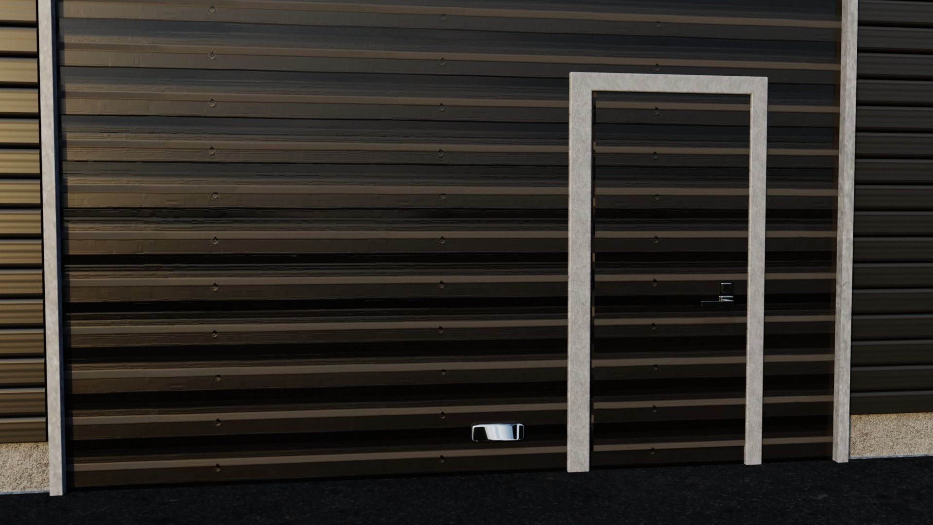 Modern Gray Warehouse 3D model | CGTrader