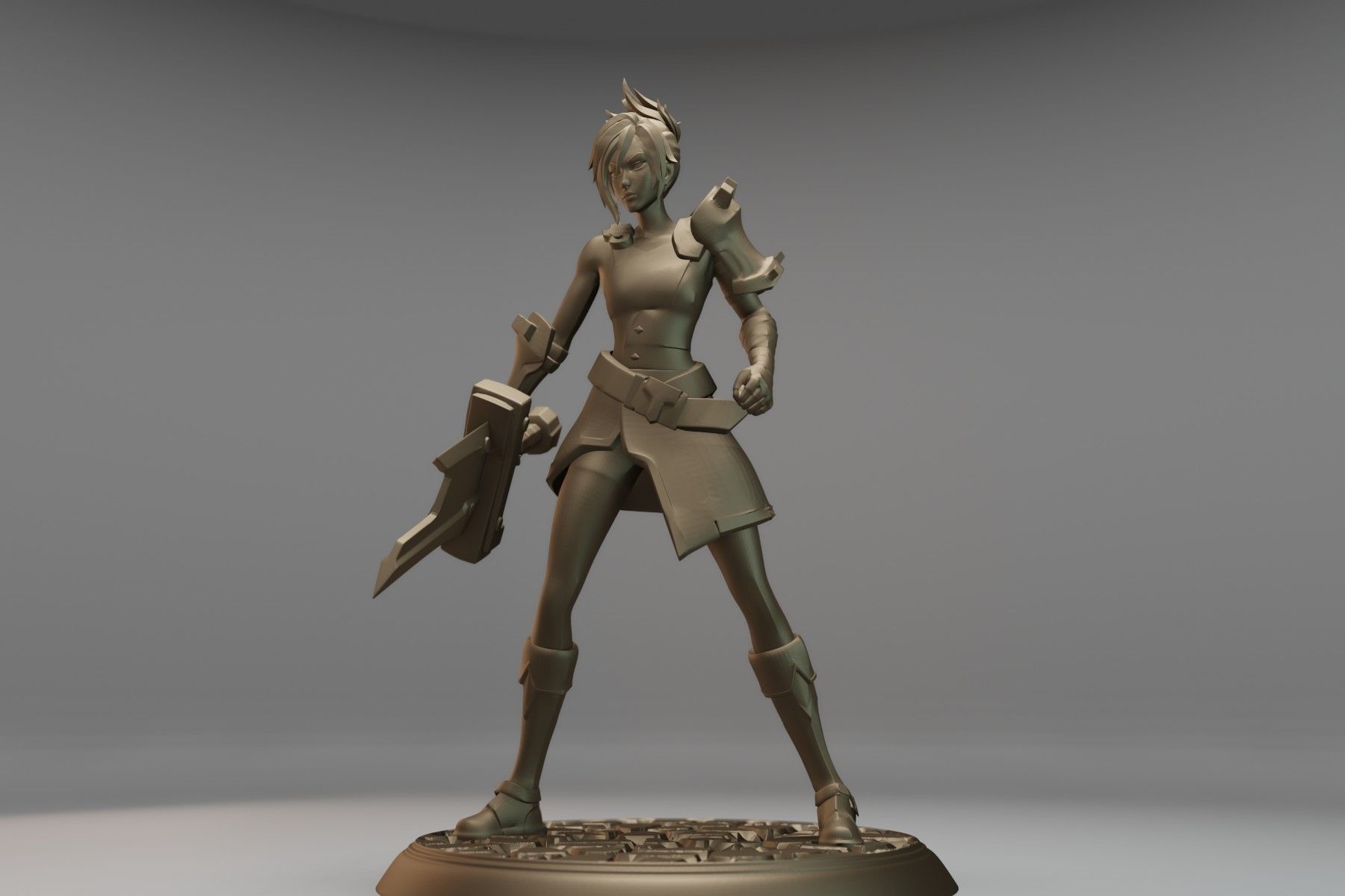 RIVEN - LEAGUE OF LEGENDS 3D model 3D printable | CGTrader