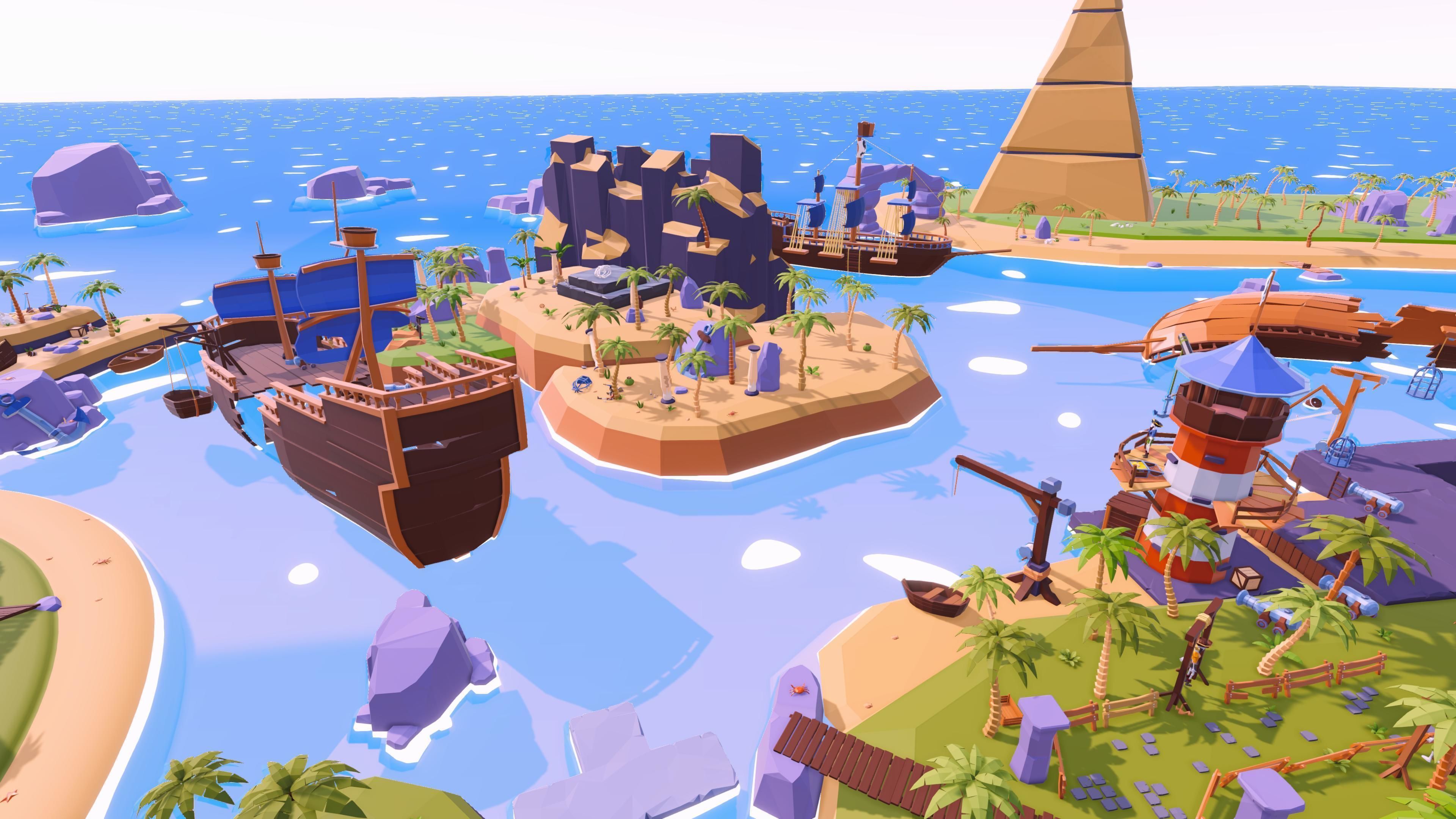3D model Low Poly Tropical Island RG VR / AR / low-poly | CGTrader