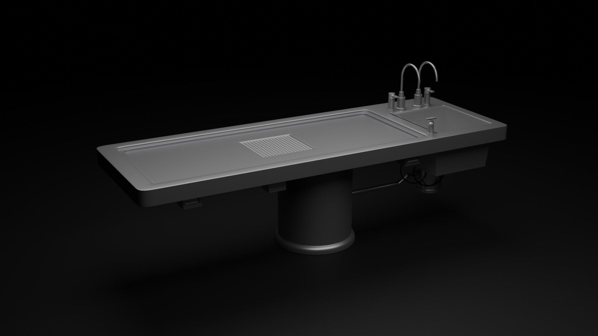 Mortuary Embalming Table 3D model | CGTrader
