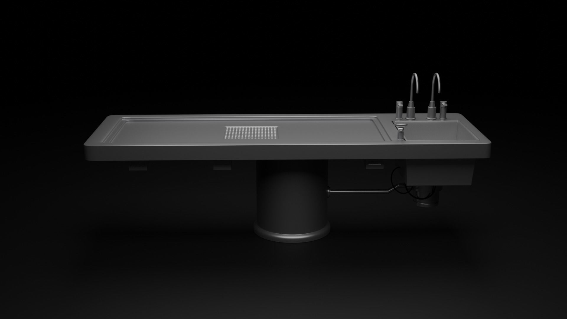 Mortuary Embalming Table 3D model | CGTrader