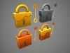 3D model PADLOCK 8 CARTOON STYLIZED VR / AR / low-poly | CGTrader