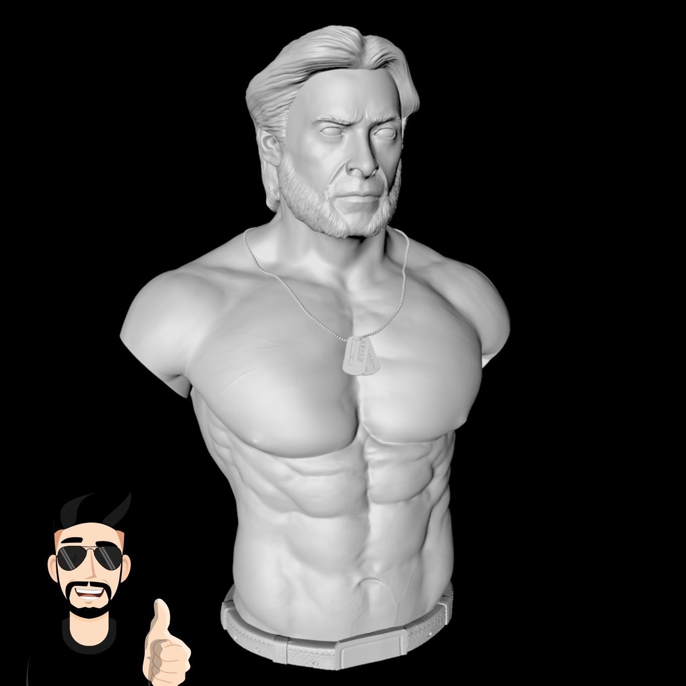 LOGAN - Hugh Jackman 3D 3D model 3D printable | CGTrader