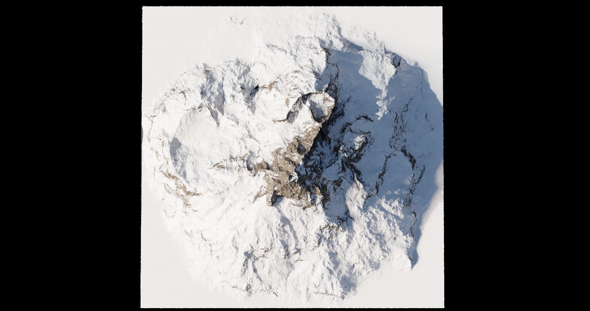 FREE Single mountain snow landscape piece 3D model free 3D model | CGTrader