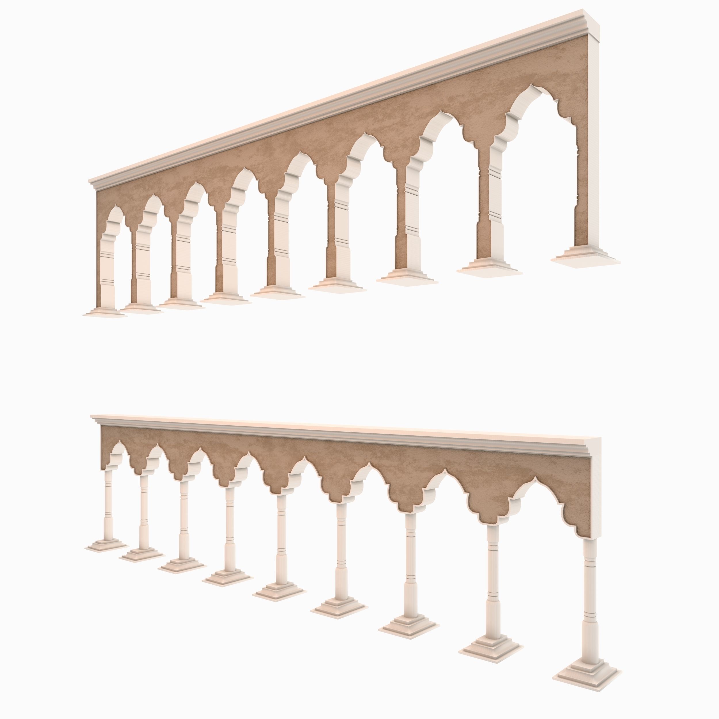 3D model classic moroccan arch VR / AR / low-poly | CGTrader