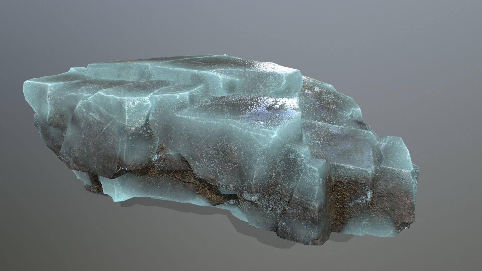 3D model ice cliff VR / AR / low-poly | CGTrader