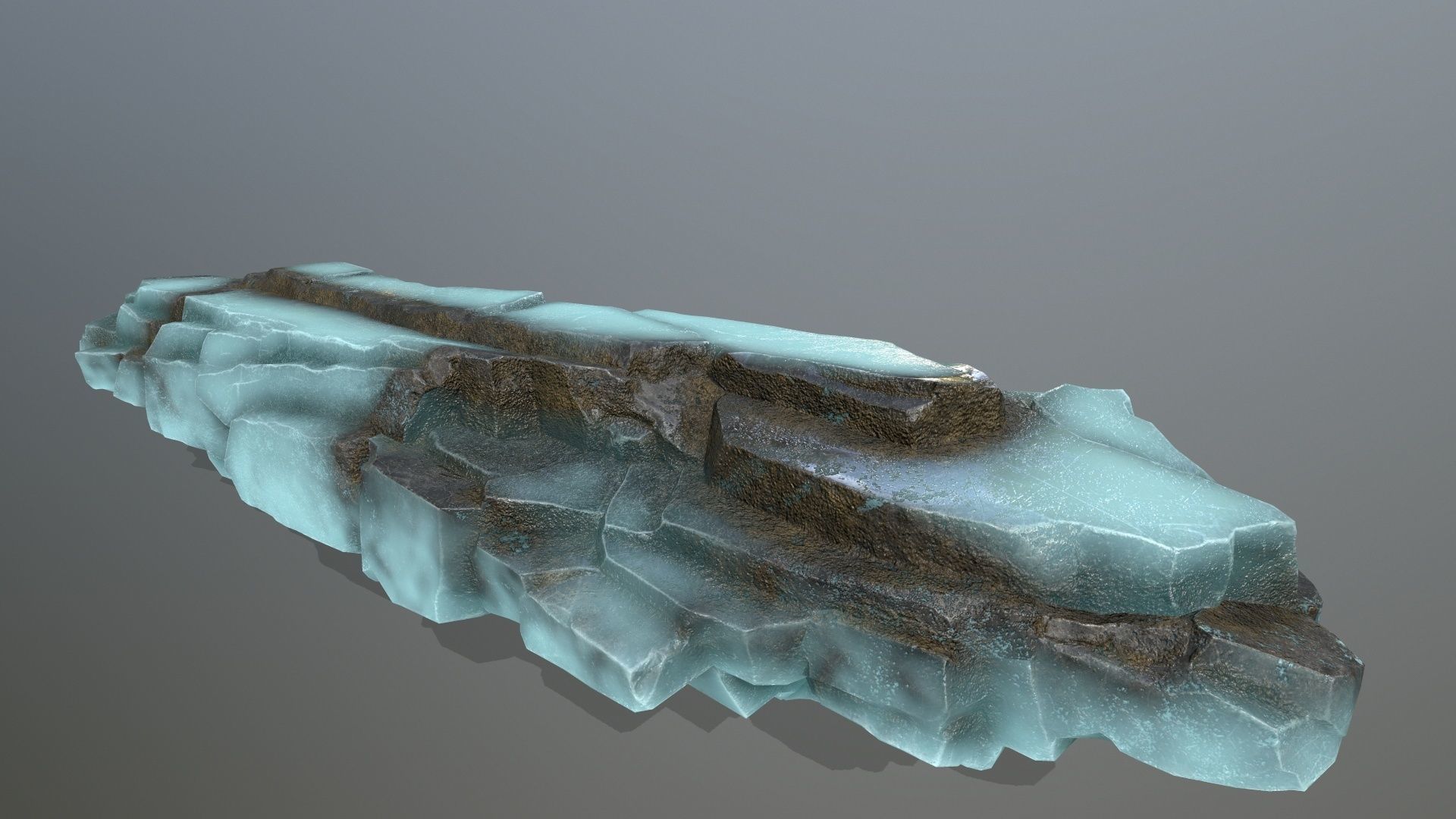 3D model ice cliff VR / AR / low-poly | CGTrader