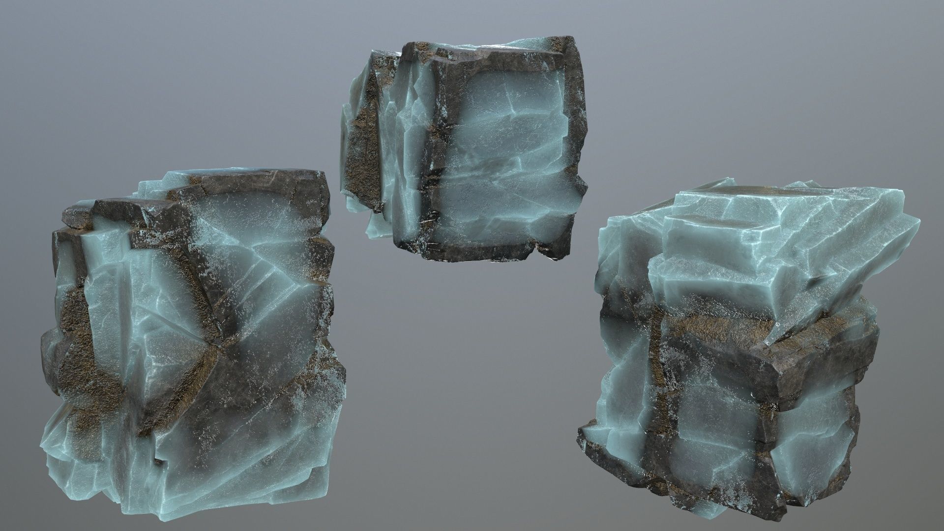 3D model ice cliff VR / AR / low-poly | CGTrader
