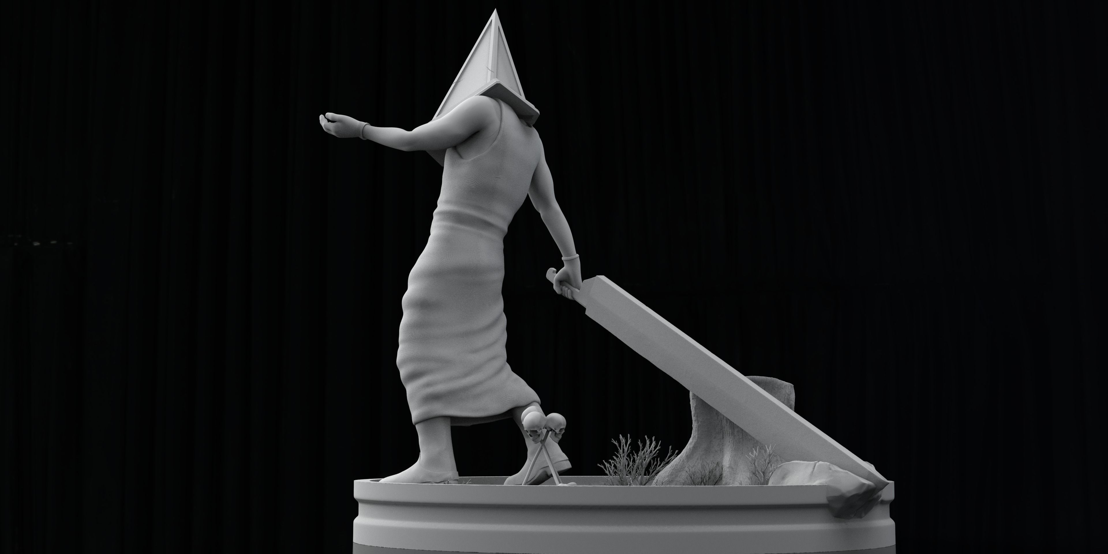 Pyramid Head 3D model 3D printable | CGTrader
