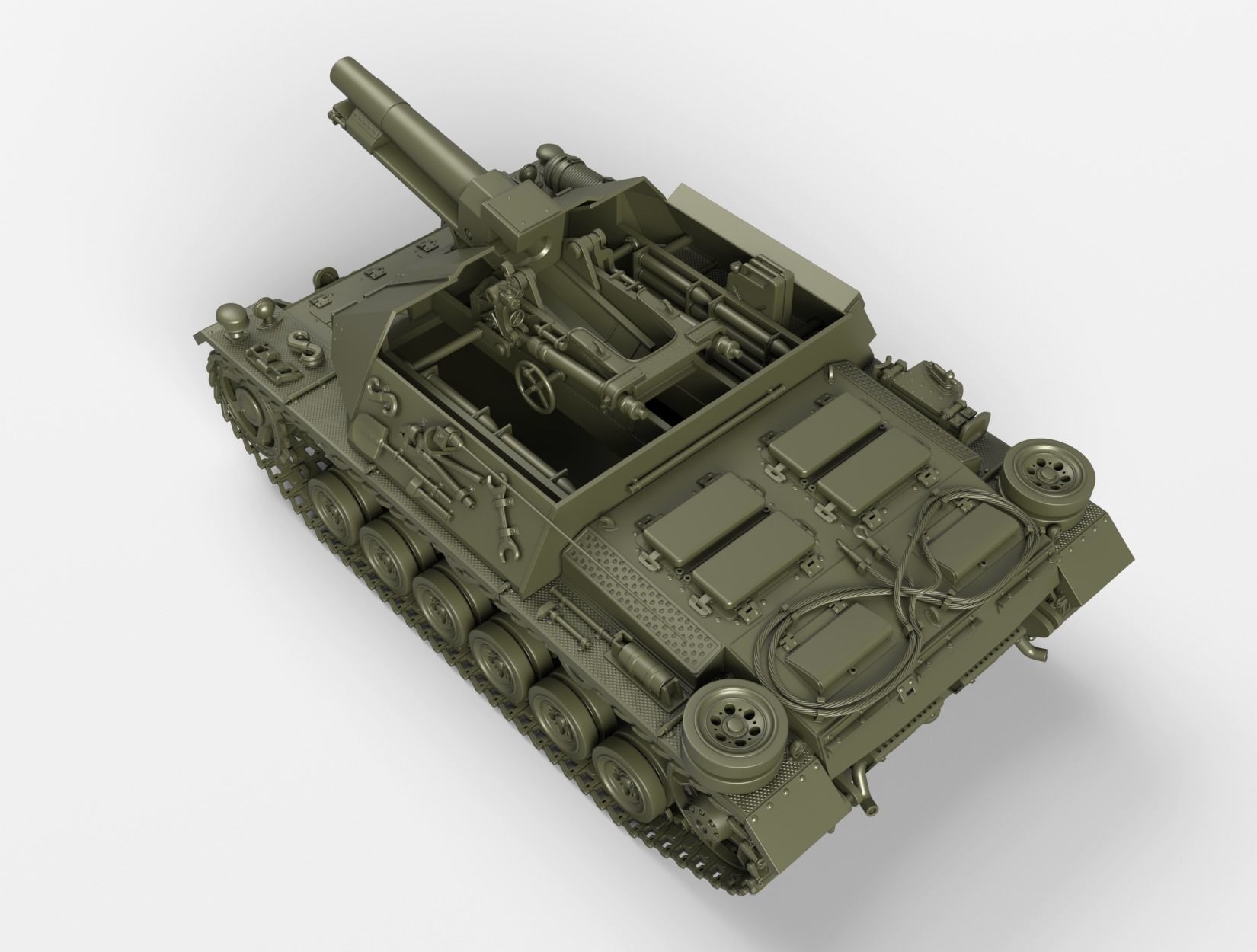 sIG 33 auf Fahrgestell Panzerkampfwagen III 3D model 3D printable ...