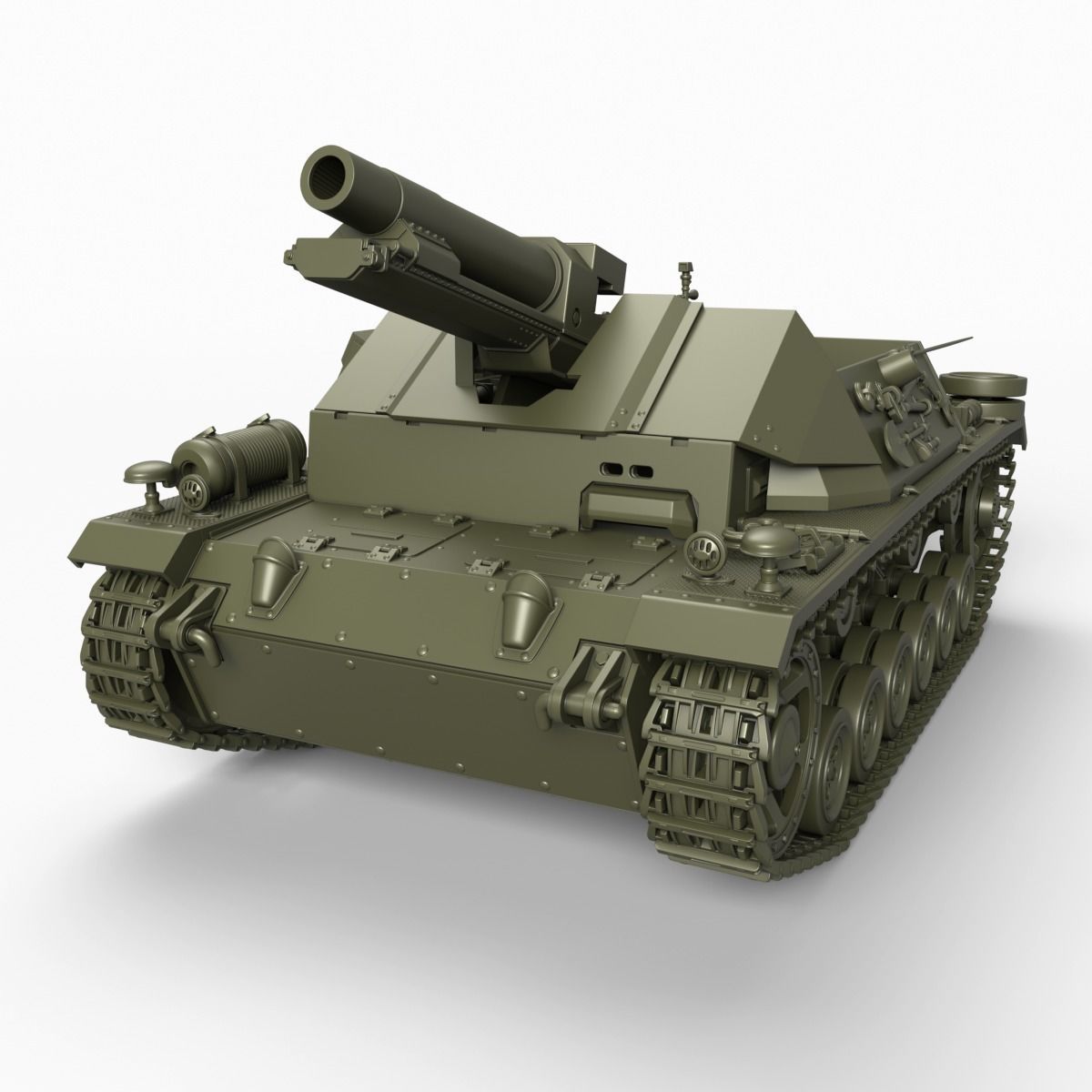 sIG 33 auf Fahrgestell Panzerkampfwagen III 3D model 3D printable ...