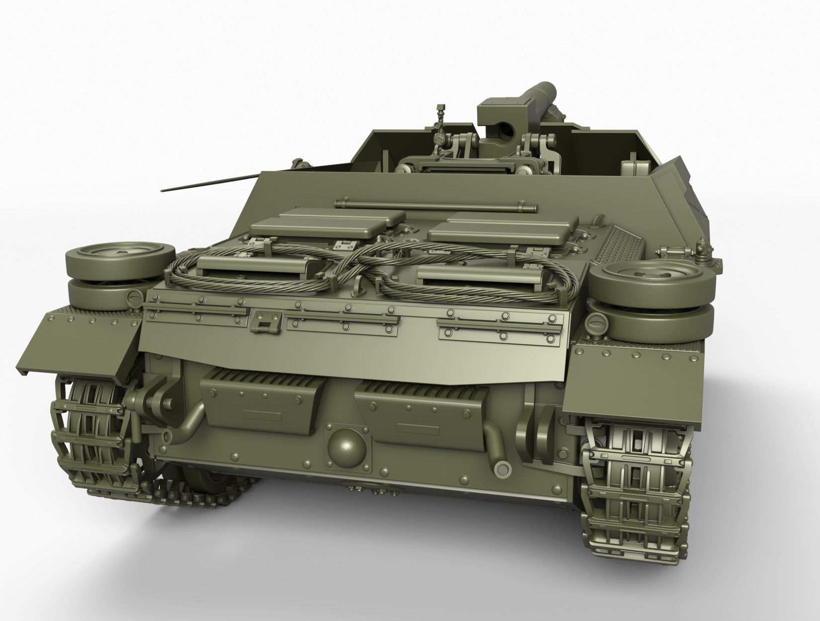 sIG 33 auf Fahrgestell Panzerkampfwagen III 3D model 3D printable ...