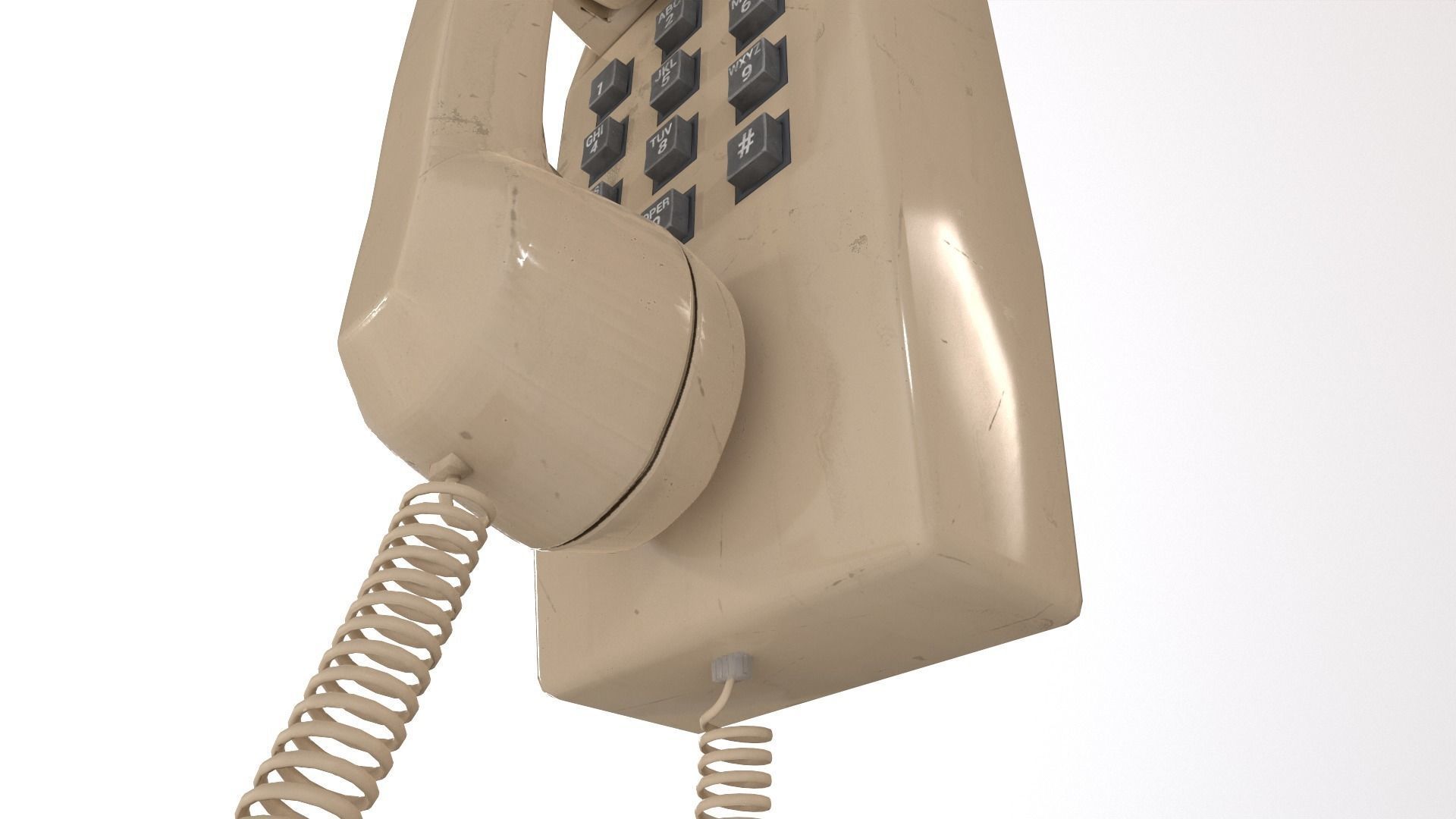 3D model 1990s Phone Low Poly VR / AR / low-poly | CGTrader