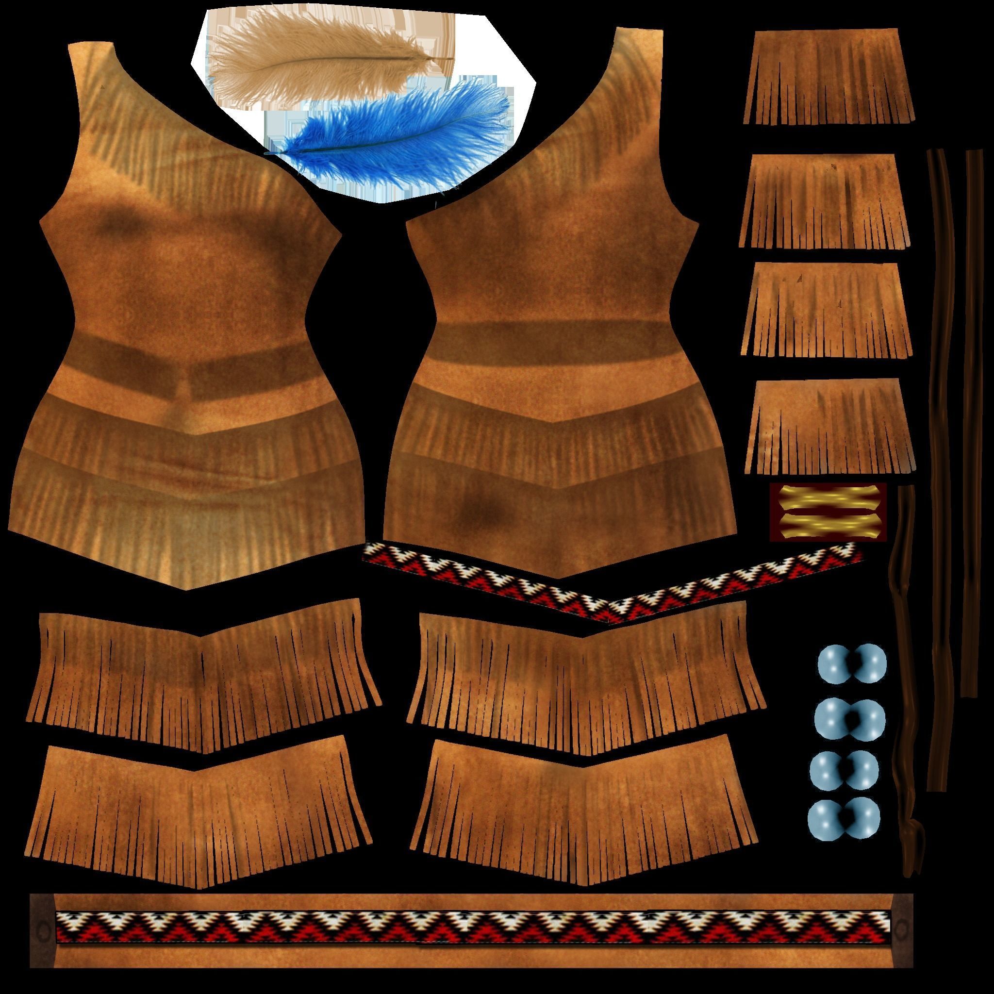 3D model Pow Wow Native American Costume VR / AR / low-poly | CGTrader