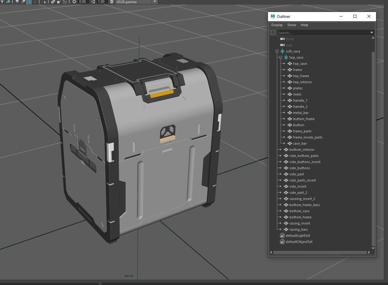 Sci-Fi case 3D model | CGTrader