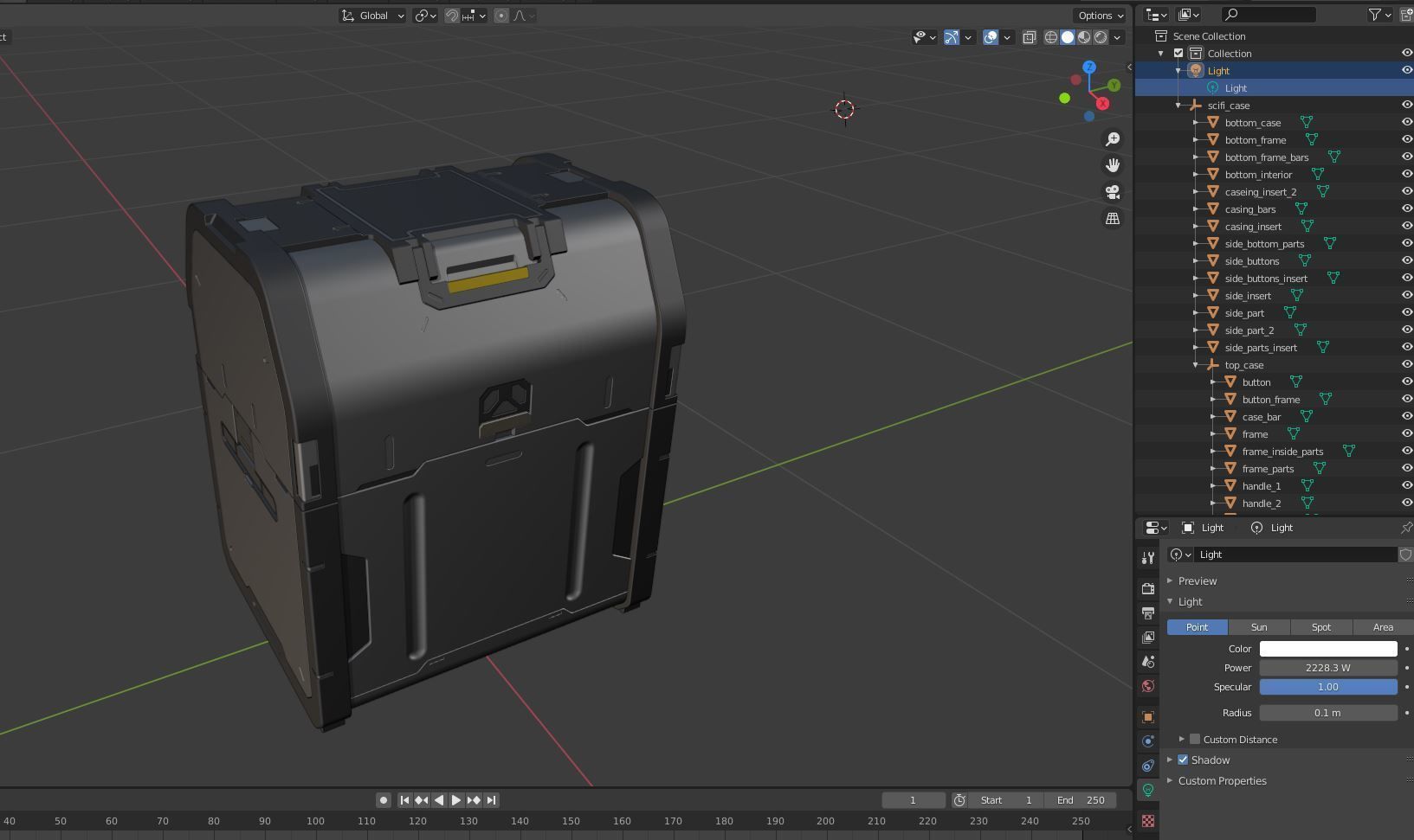 Sci-Fi case 3D model | CGTrader
