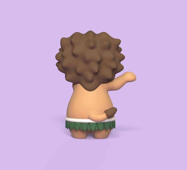 Lion Hula Dance 3D model 3D printable | CGTrader