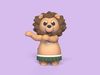 Lion Hula Dance 3D model 3D printable | CGTrader