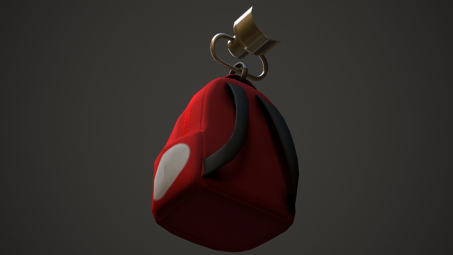 3D model Backpack Weapon Charm - Low Poly Game Ready VR / AR / low-poly ...