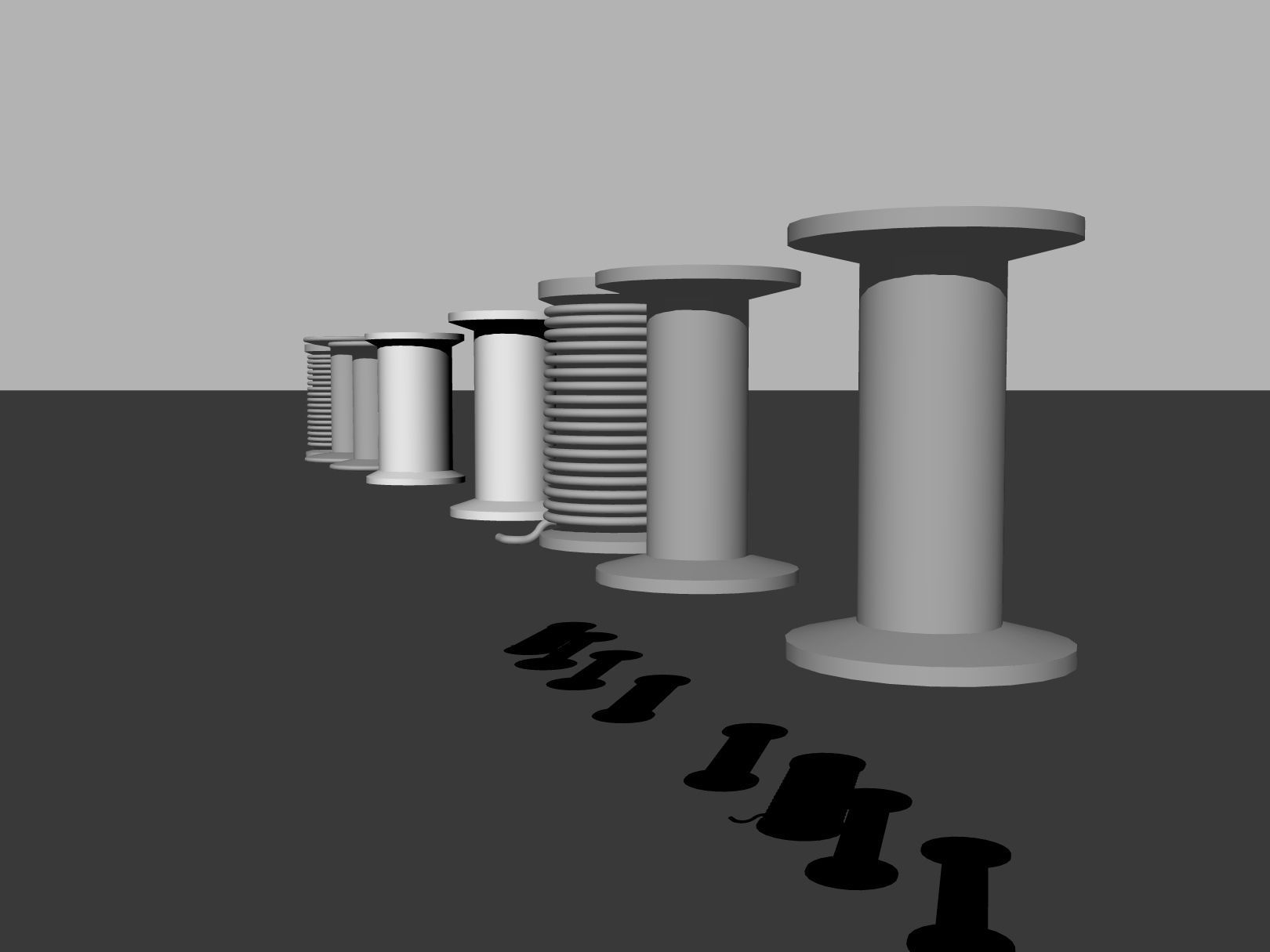 Sewing or Fly Tying Bobbins free 3D model | CGTrader