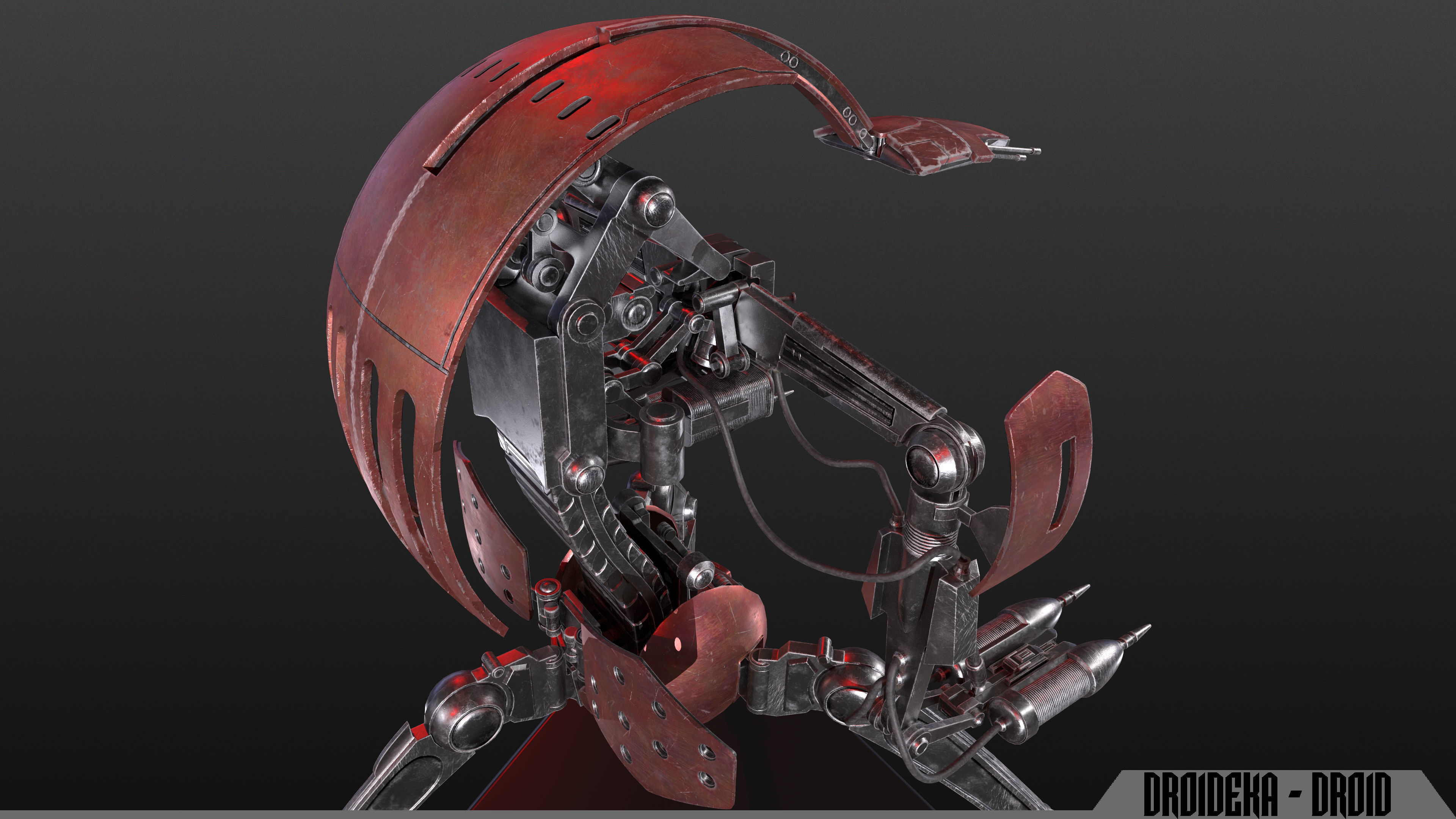 3D model Droideka Game Ready Model VR / AR / low-poly | CGTrader