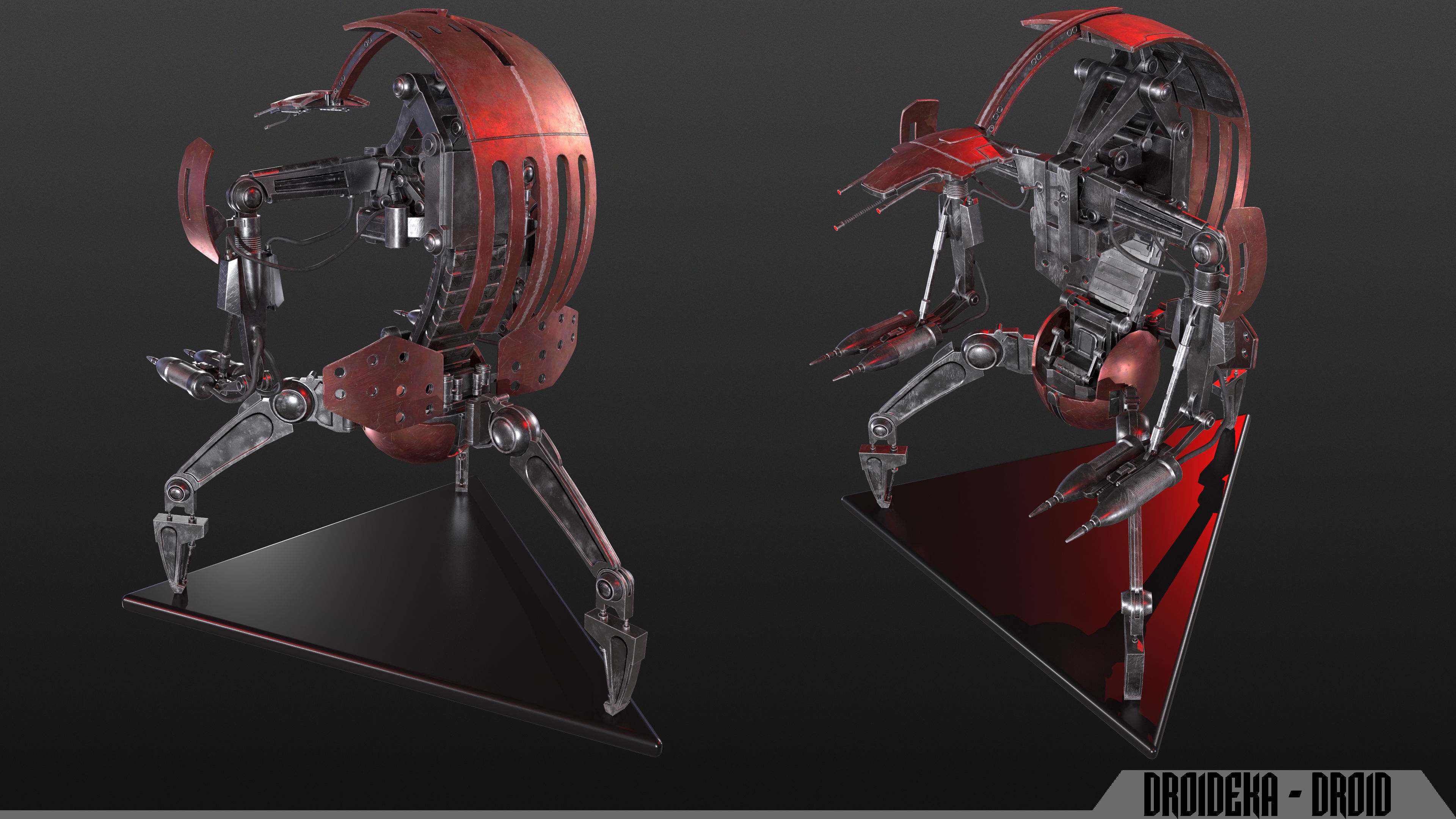3D model Droideka Game Ready Model VR / AR / low-poly | CGTrader