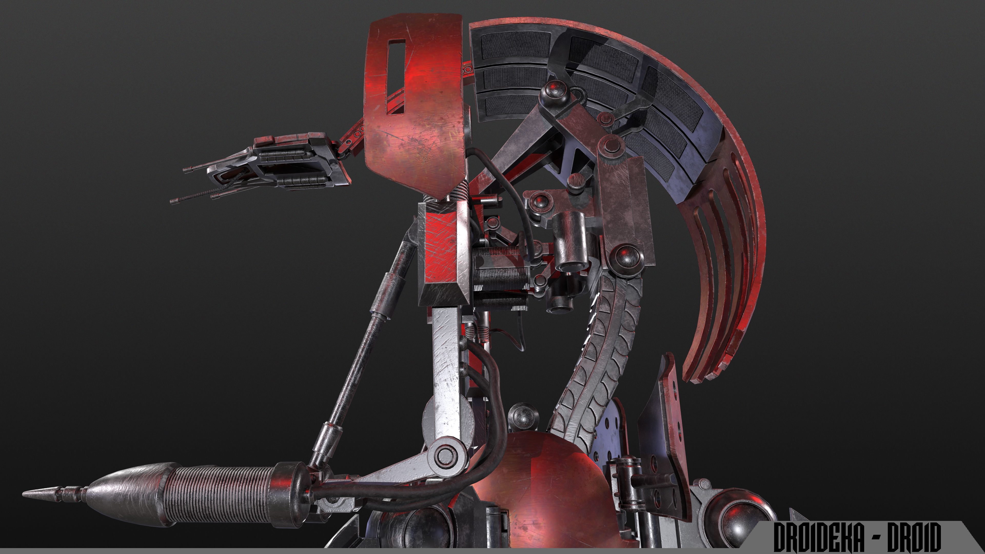 3D model Droideka Game Ready Model VR / AR / low-poly | CGTrader