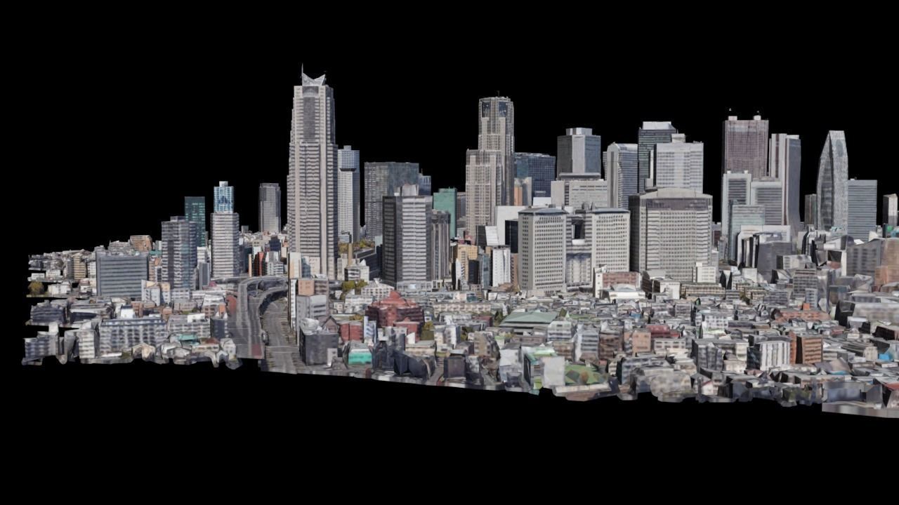 Tokyo City Map 3D model | CGTrader